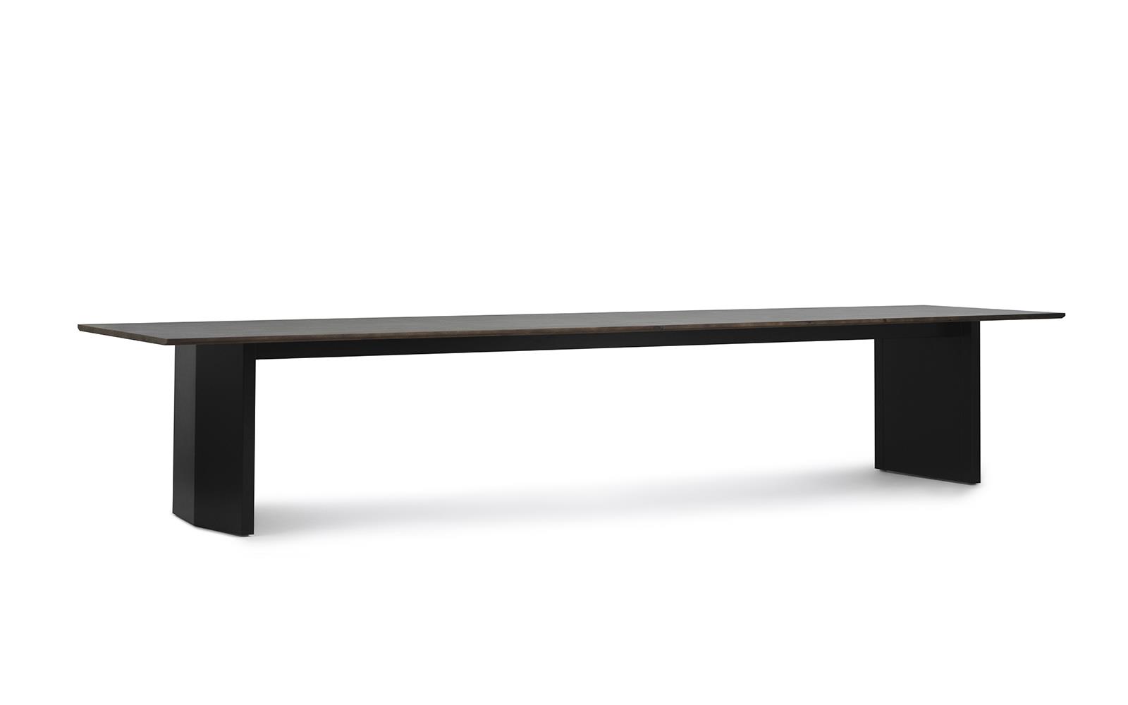 Panel Table 100 x 420 cm Black/Dark Brown | Normann Copenhagen